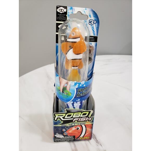 Zuru | Toys | Zuru Robo Fish Alive Orange Clown Water Activated Fish ...